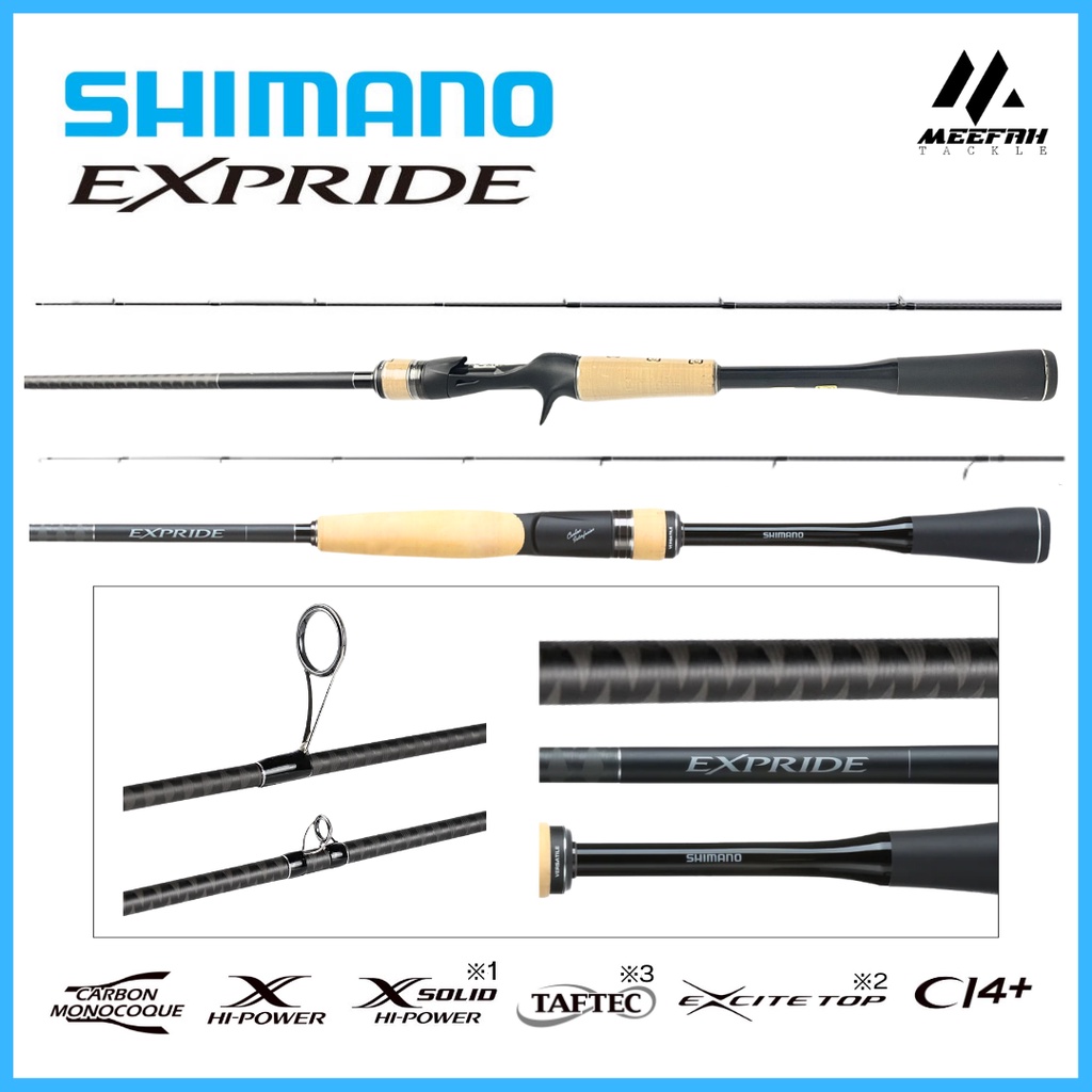 SHIMANO 2022 EXPRIDE BC Fishing Rod + 1 Year Warranty SPINNING BC Fishing Rod Joran Pancing ...