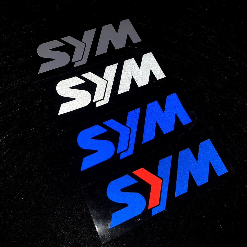 For SYM vf3i Motorcycle Reflective Stickers SYM Logo Emblem Motor Bike ...