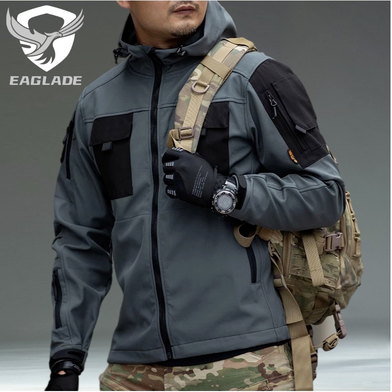 Eaglade Tactical Motorcycle Jacket In Grey Waterproof JT-RQZRK | Shopee ...