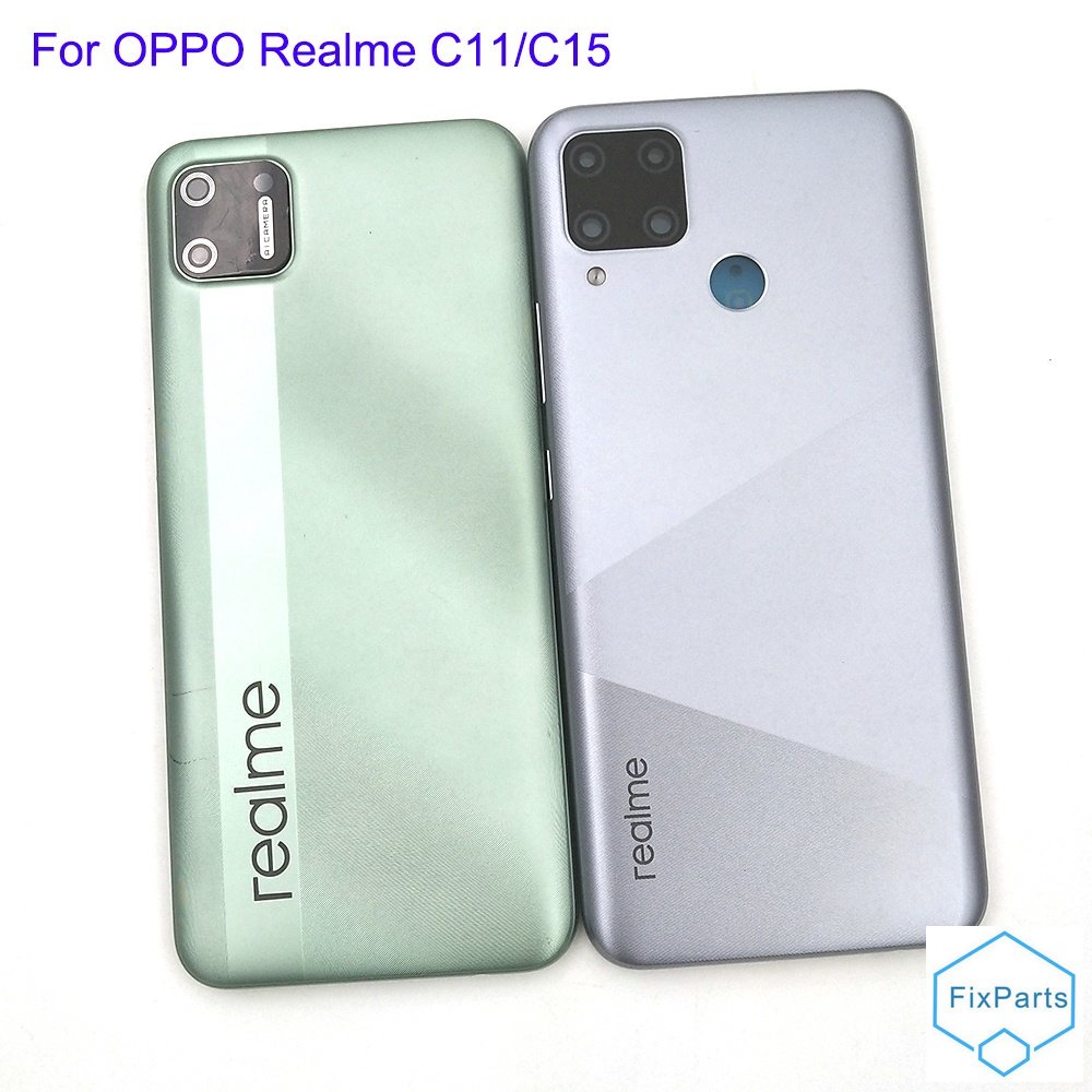 Realme C11 2020 RMX2185 Back Battery Cover Door Panel Housing Case Rear ...