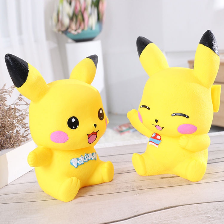 Cute Cartoon Shatterproof Piggy Bank Pokemon Money Saving Box Pikapika ...