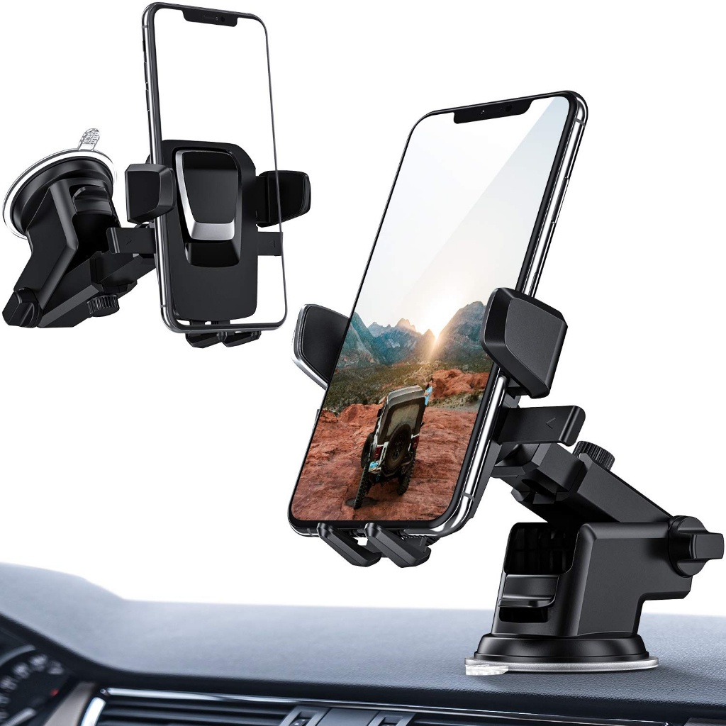 Auto lock Car Phone Holder with Silicone Suction Cup Holder Mobile ...