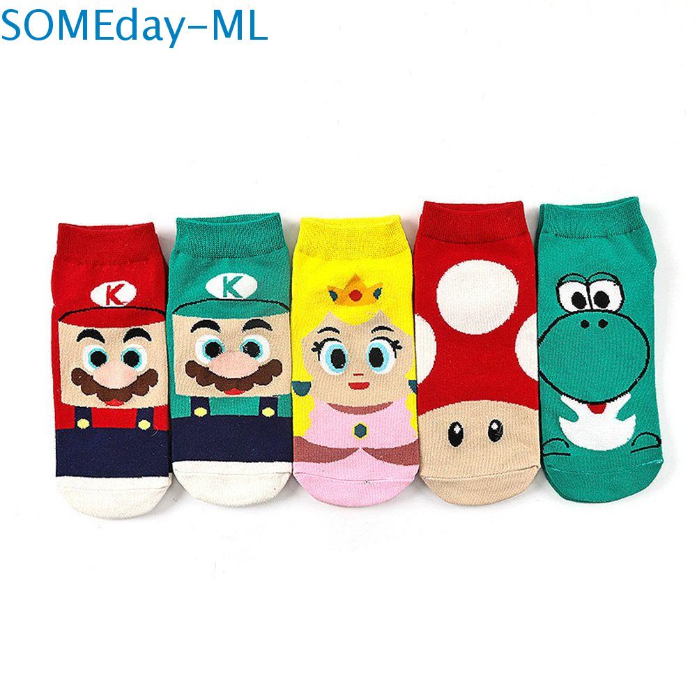 SOMEDAYMX Super Mario Socks Birthday Toy Girls Women Cosplay Props ...
