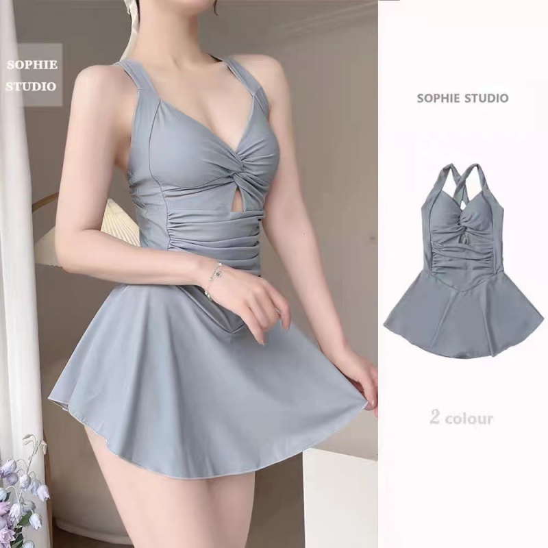 Swimsuit Women Summer 2023 New Style Conservative Cover Belly Slimmer