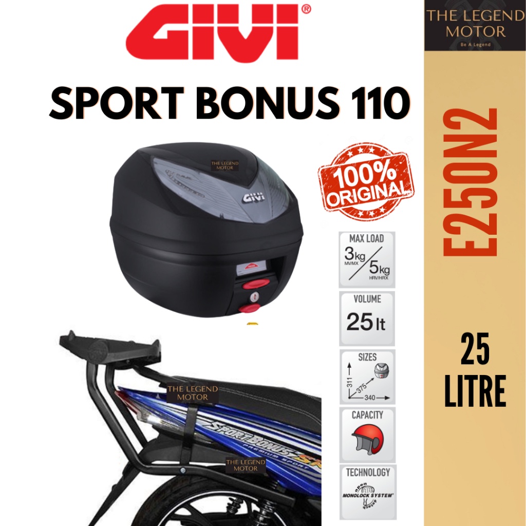 SYM SPORT BONUS SR SPORTBONUS GIVI HRV HEAVY DUTY MONORACK MONO RACK J ...