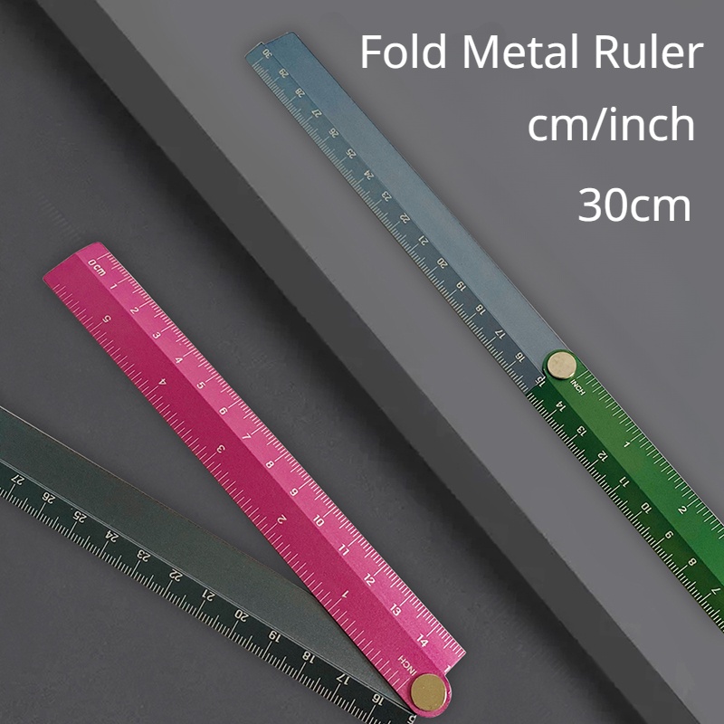 Metal Aluminum Ruler for Students To Accurately Measure 30cm | Shopee ...