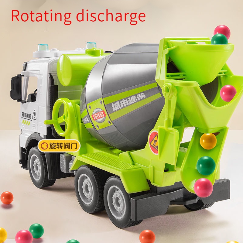 Cement truck mixer truck toy boy children's concrete engineering truck ...