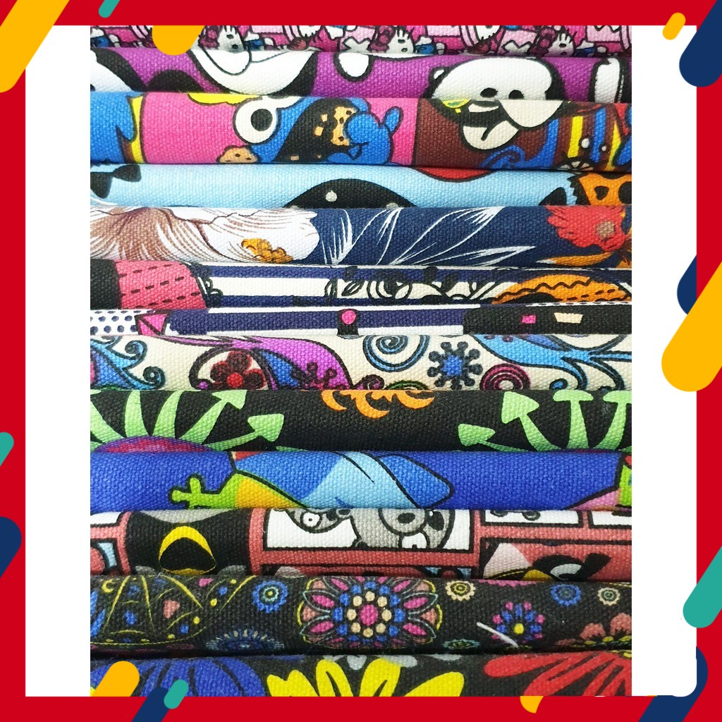 Kain Tebal Cotton Canvas Kain Fabric Kain Canvas Cotton Canvas Fabric ...