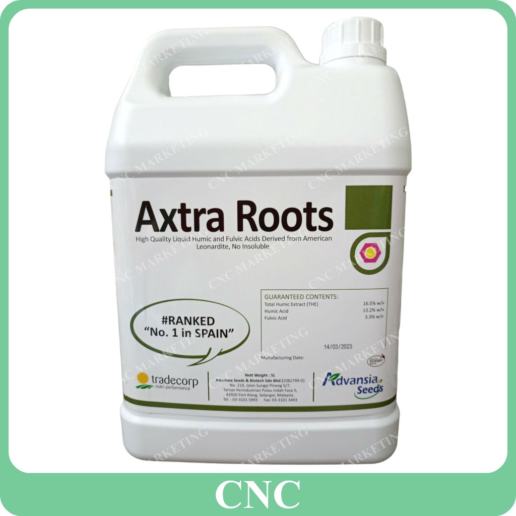 5L Axtra Roots Advansia Biostimulant Liquid Fertilizer Root Soil Baja ...