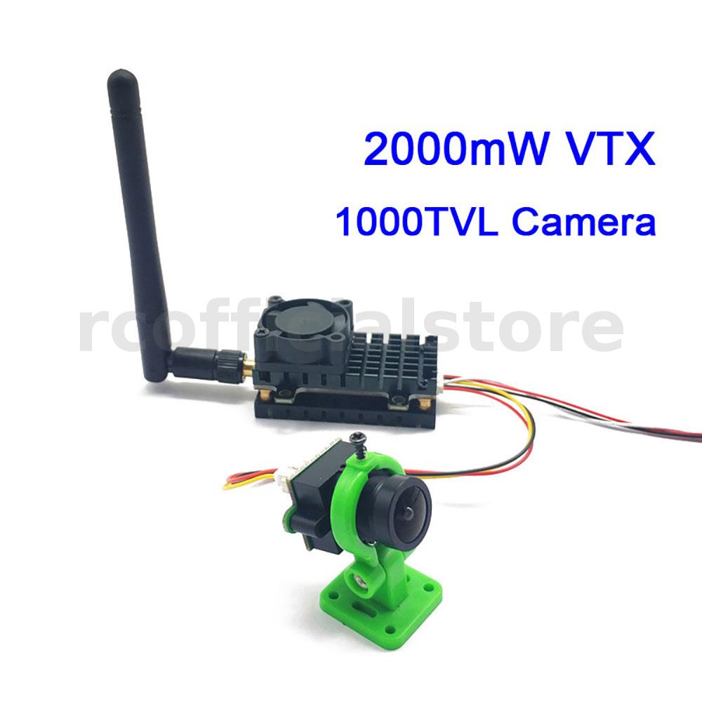 Over 20Km Range 5.8Ghz 2W FPV Wireless Transmitter 2000MW 48CH Video AV ...