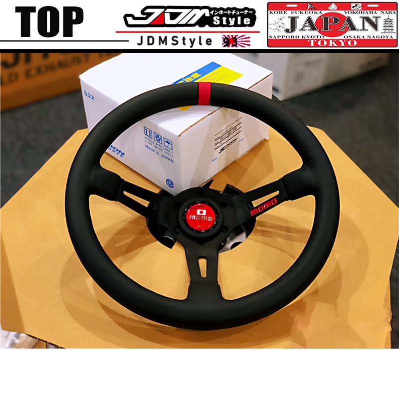 Momo japanese style car racing drift sport universal 14inch 350mm real ...