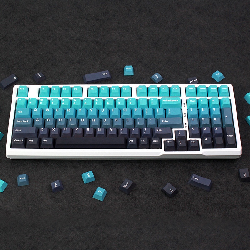PBT keycaps CHERRY MX Profile gradient thermal sublimation sunset ...