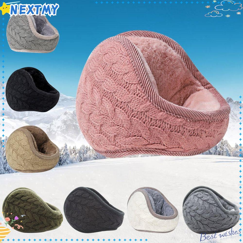 NEXTMY Ear Muffs Casual Unisex Fleece Plush Cosy Winter Behind Band ...