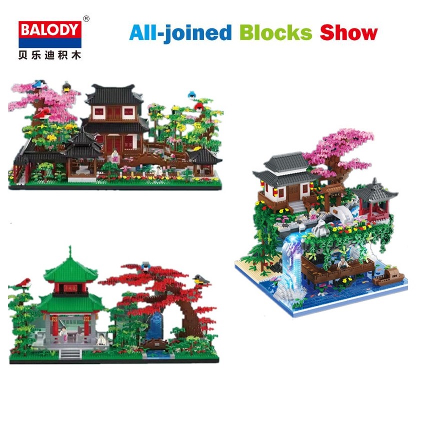 Color Tree House Lovely Disney Castle Balody Mini Blocks Architecture ...