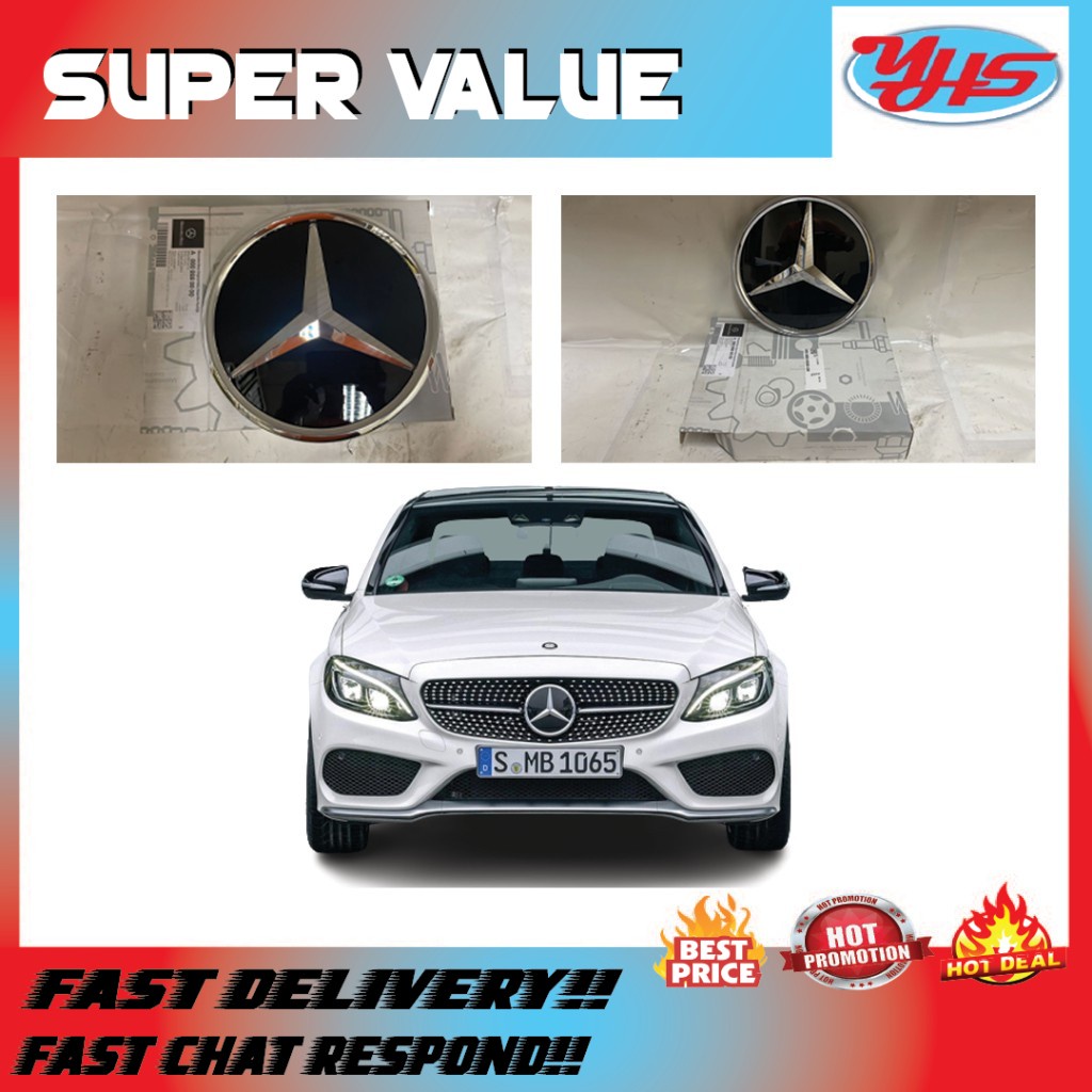 New Ori Mercedes W177 / 118 / 247 grille logo A0008880000 | Shopee Malaysia