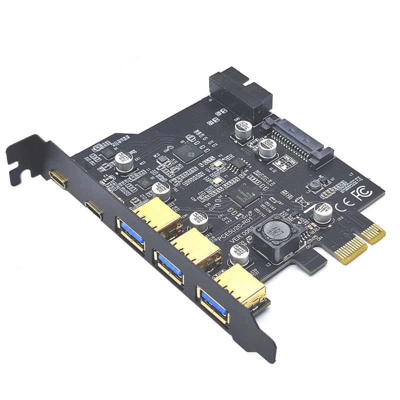 Type C USB 3.2 Gen2 PCIE Card Hub USB 3.0 PCI Express Board PCI-E PCI E ...