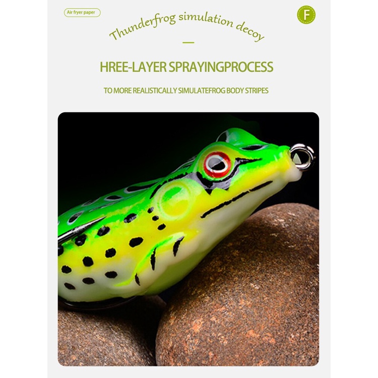 Soft jump frog bait fishing casting fish lure katak tipu haruan umpan ...