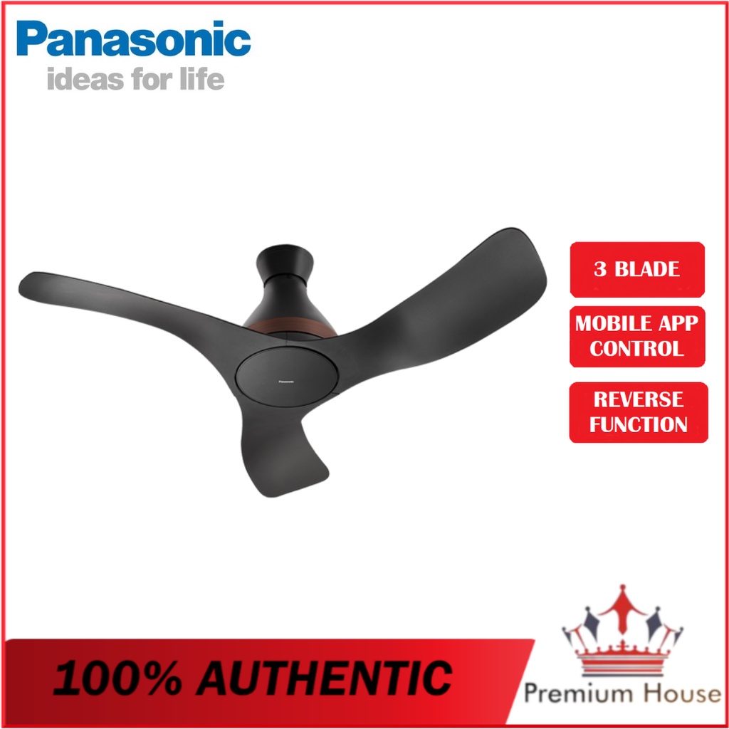 Panasonic F-M12EC Ceiling Fan Wifi 3 Blade (48") F-M12ECVBKH | Shopee ...