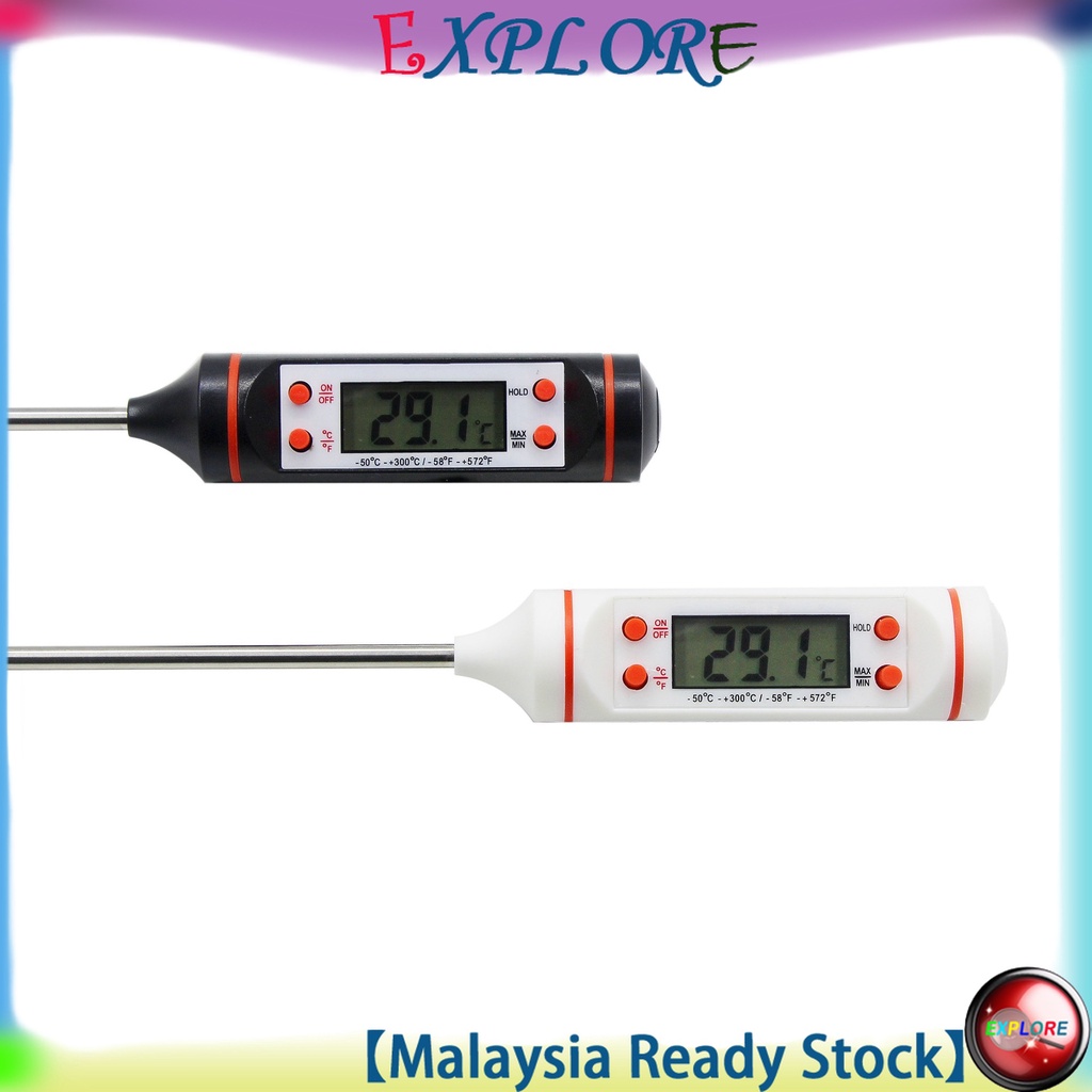 Electronic Digital Display Food Probe Thermometer Household Food ...