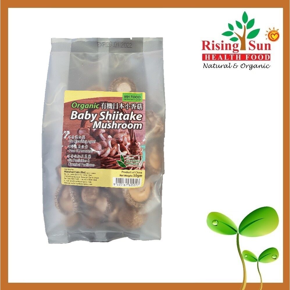 Mh Food Organic Baby Shiitake Mushroom 50Gm | Shopee Malaysia