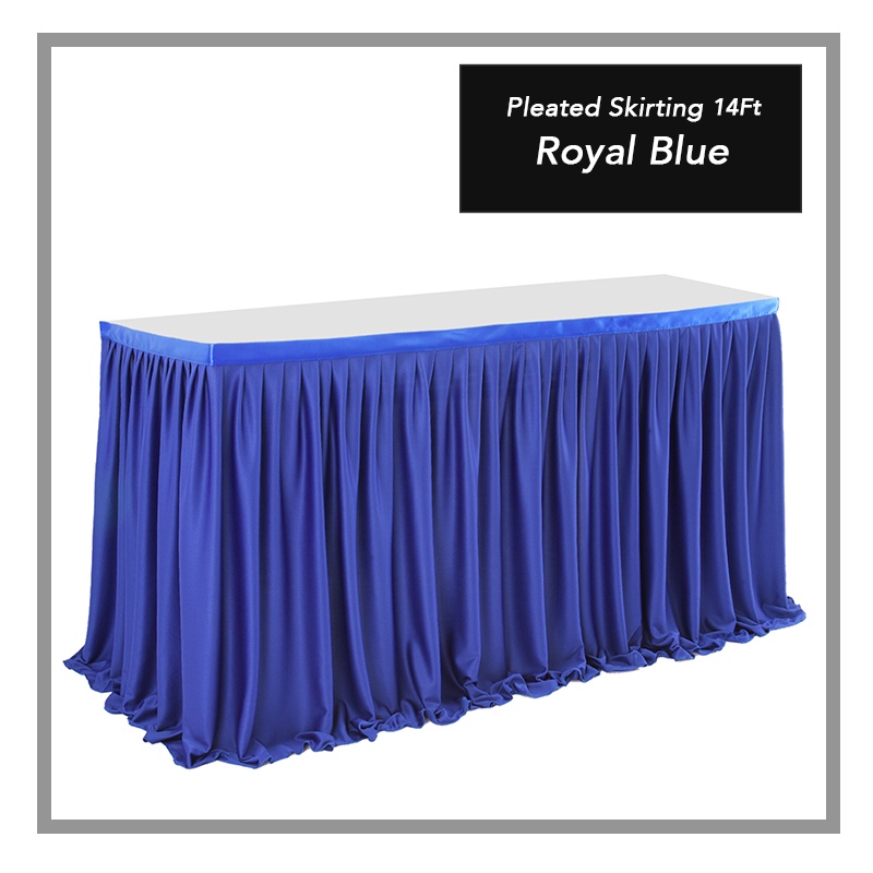 ACEVE DREAM READYSTOCK Pleated Table Skirting Meja Hotel Pleat Wedding ...