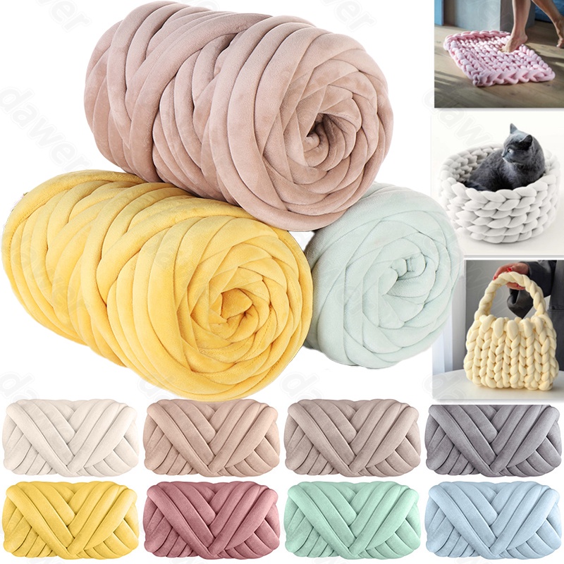 500g Thick Chunky Yarn Iceland Line Roving Spinning cotton Yarn DIY ...