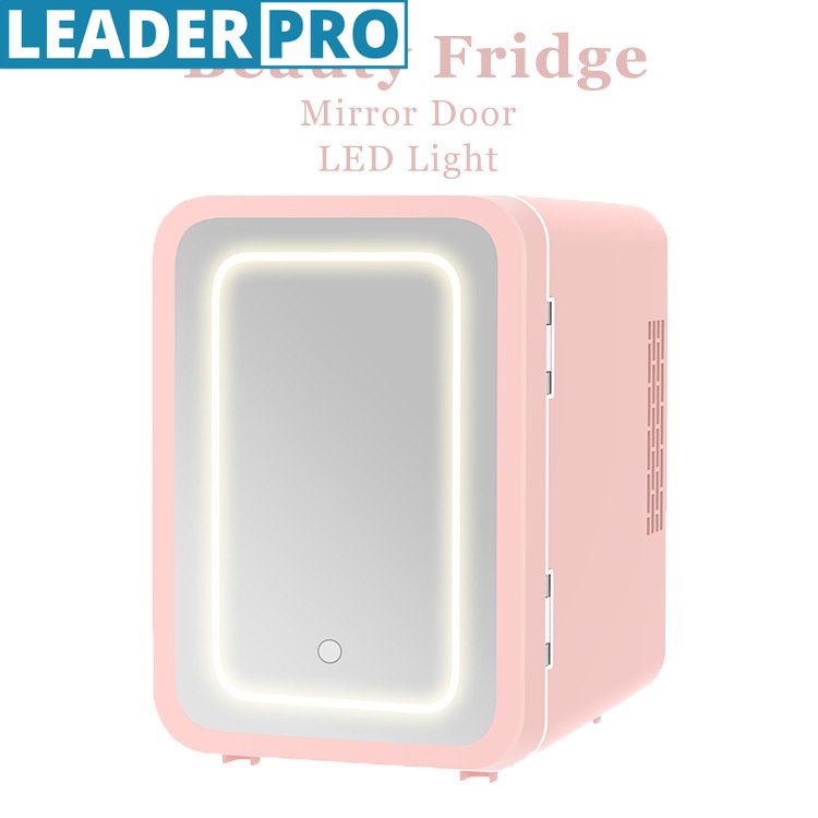6L Mini Fridge Mirror Cosmetics Refrigerator Fruit Ceverage Cooler ...