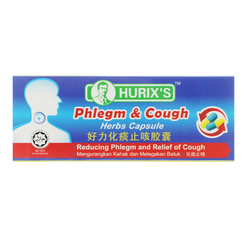 Hurix's Phlegm & Cough Capsule 6s | Shopee Malaysia