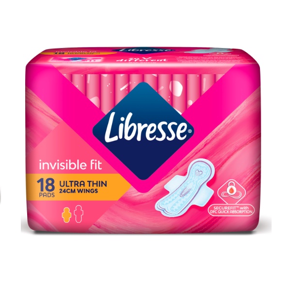 Libresse Ultra Thin Sanitary Pad Wings (18 ...