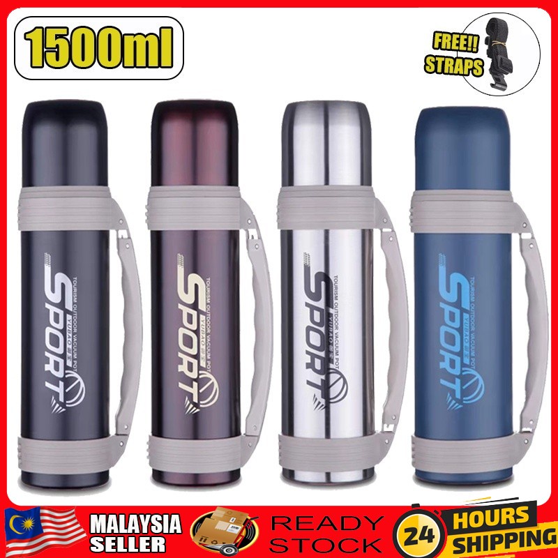 Thermos Flask Termos Water Bottle 1500ML 304 Stainless Steel Bottle For ...