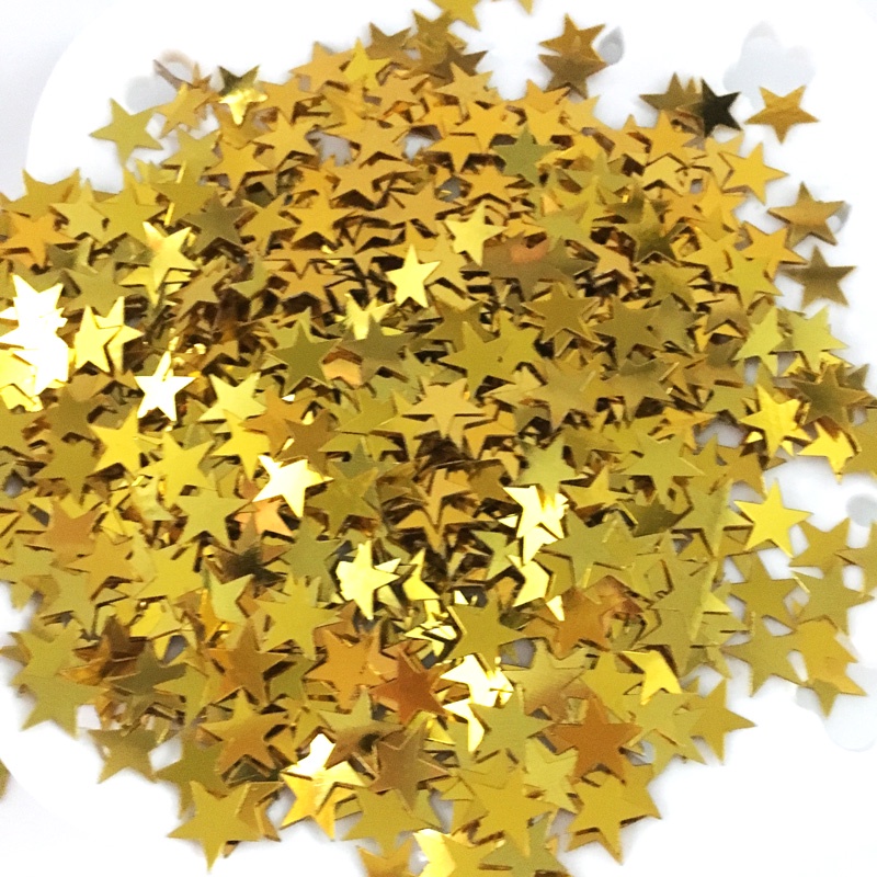 6mm 10mm Star Table Confetti Metallic Foil Sequin Scatter for DIY Crafs ...