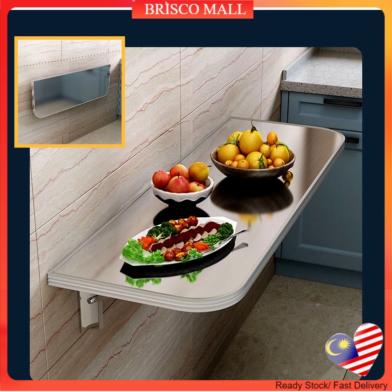 Meja Dinding Wall Foldable Table Kitchen Dining Table meja lipat coffee ...