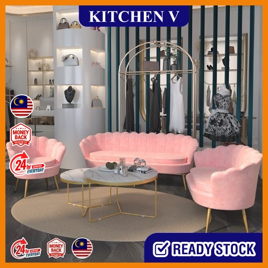 READY STOCK KitchenV Sofa Ruang Tamu Modern 1,2,3 Tempat Duduk/Sofa ...