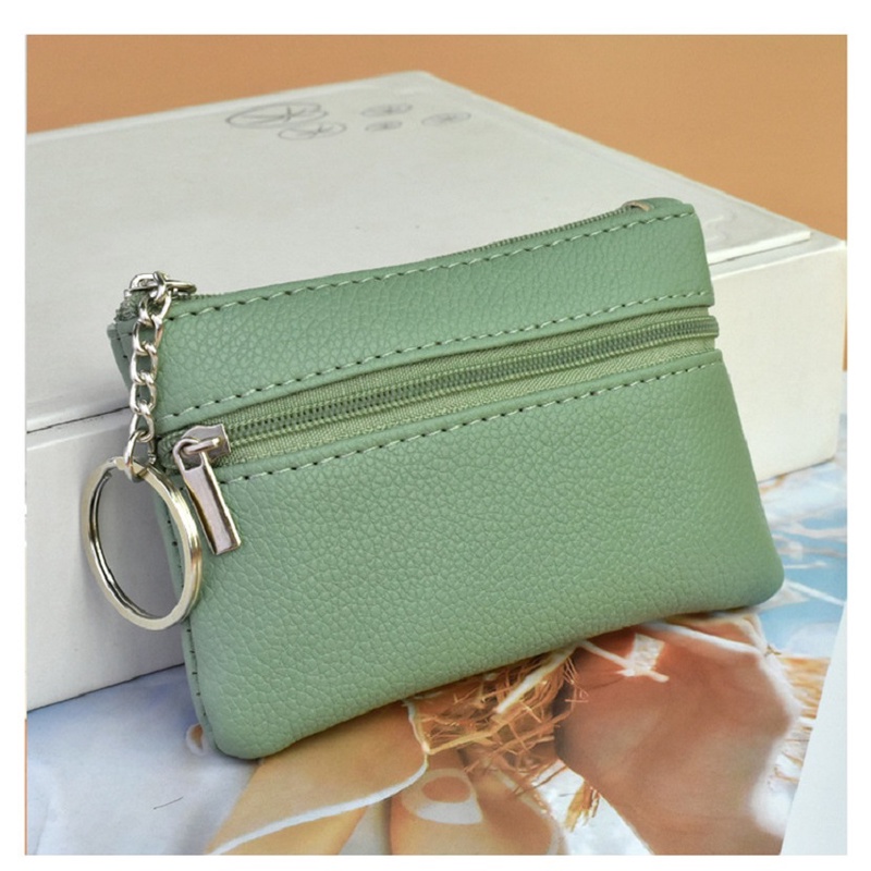 Multi Functional Mini Wallet With Dual Zippers, Small Wallet, Credit ...