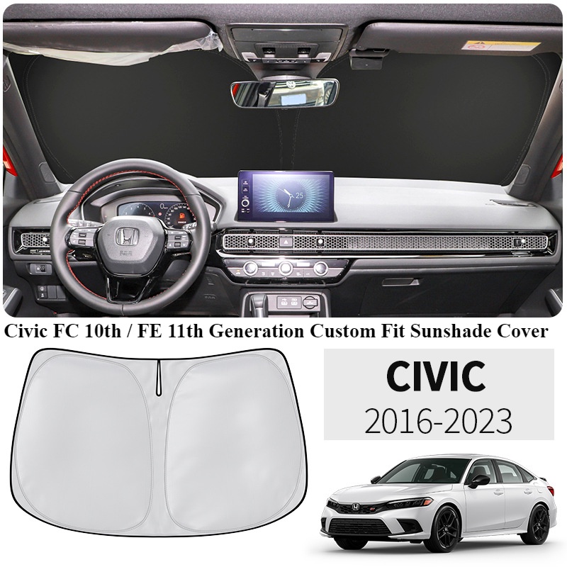Honda Civic 10th 11th Generation Civic FC FE Custom Fit Windscreen ...