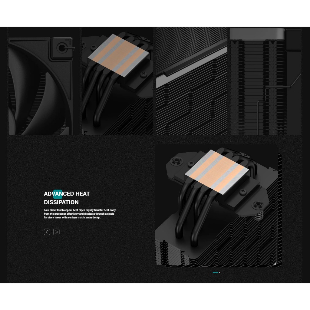 Deepcool AK400 Performance CPU Cooler (Digital | Black | White | Zero ...