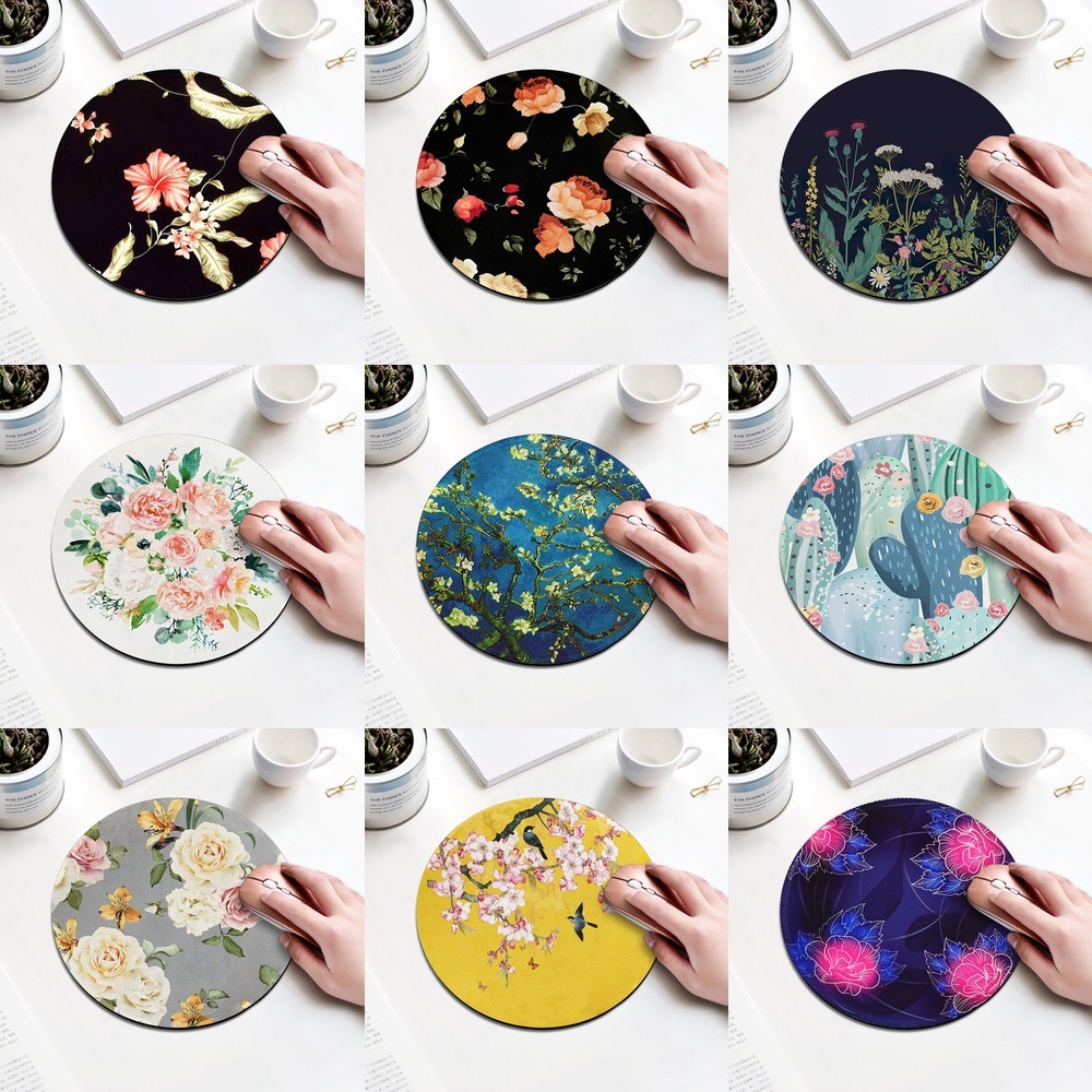 Flower Mouse Pad Gaming Creative And Cute Home Office Mouse Pad Rubber ...