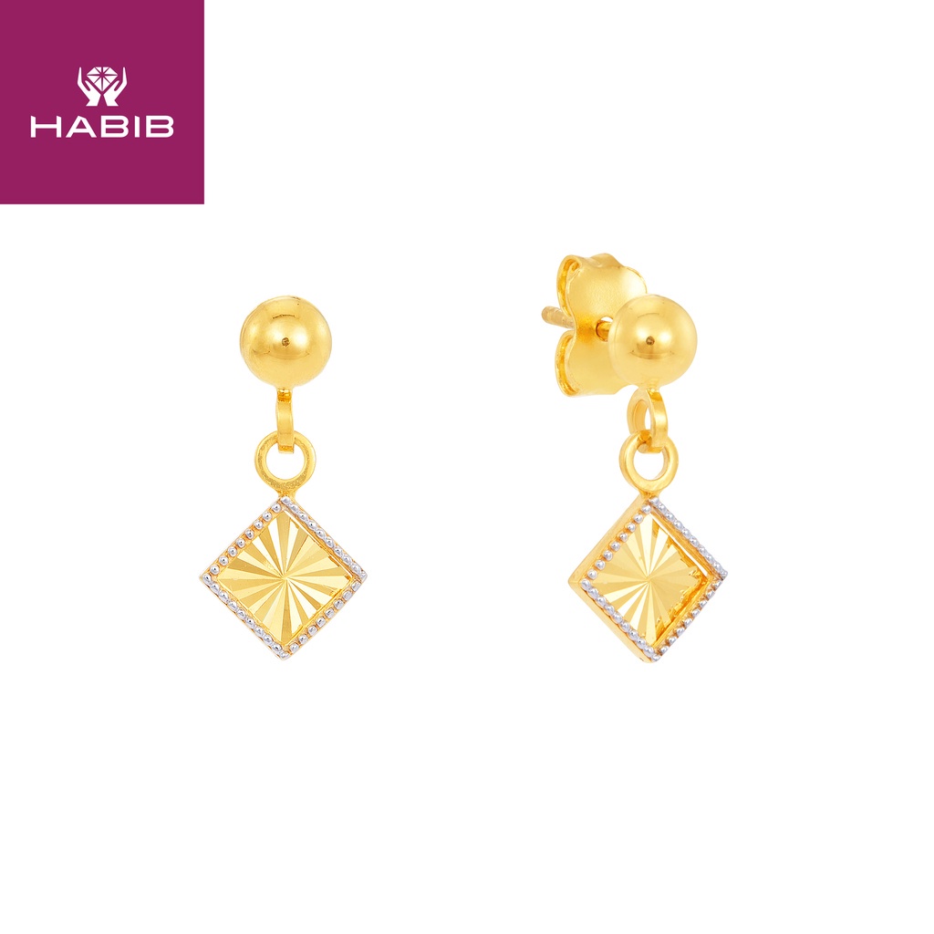 HABIB Oro Italia 916 Yellow and White Gold Earring GE73790323(YW)-BI ...