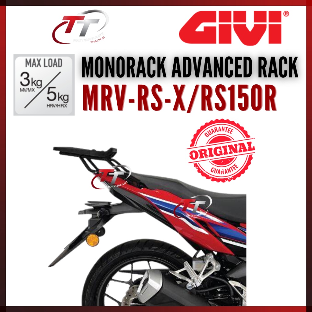 HONDA RS150 RSX150 RS150R RS 150 RSX GIVI MRV ADVANCE MONORACK MONOLOCK ...