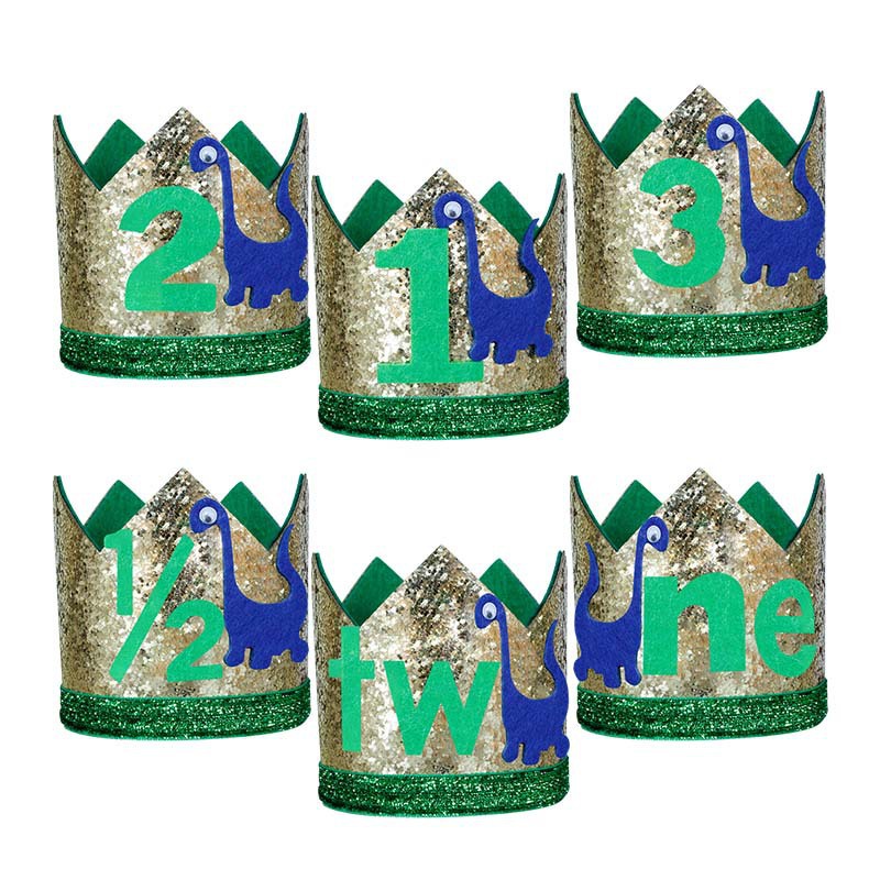 1pc Baby Boy 1st Dinosaur Birthday Hat 2 3 Years Old One Two Roar Party ...