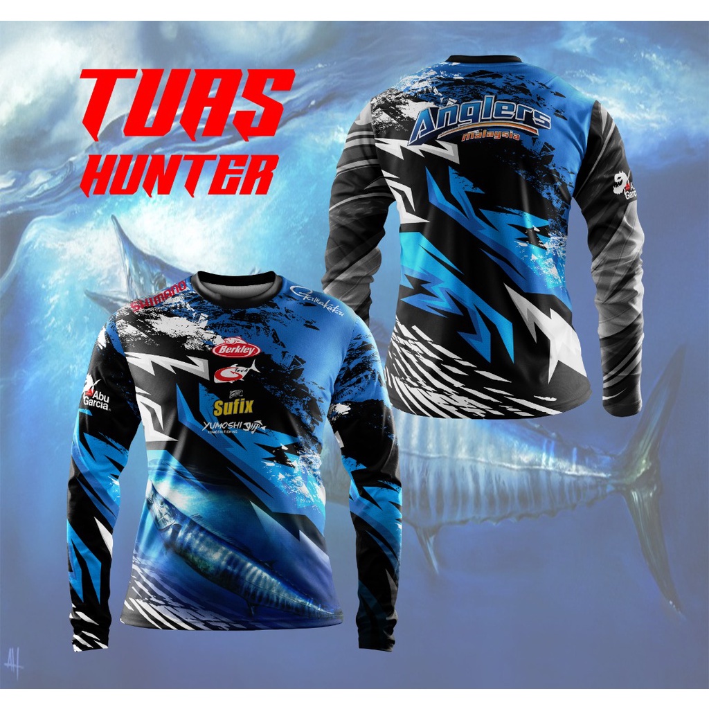 Angler sublimation t-shirt T-shirt T-shirt Touchman hunter fishing ...