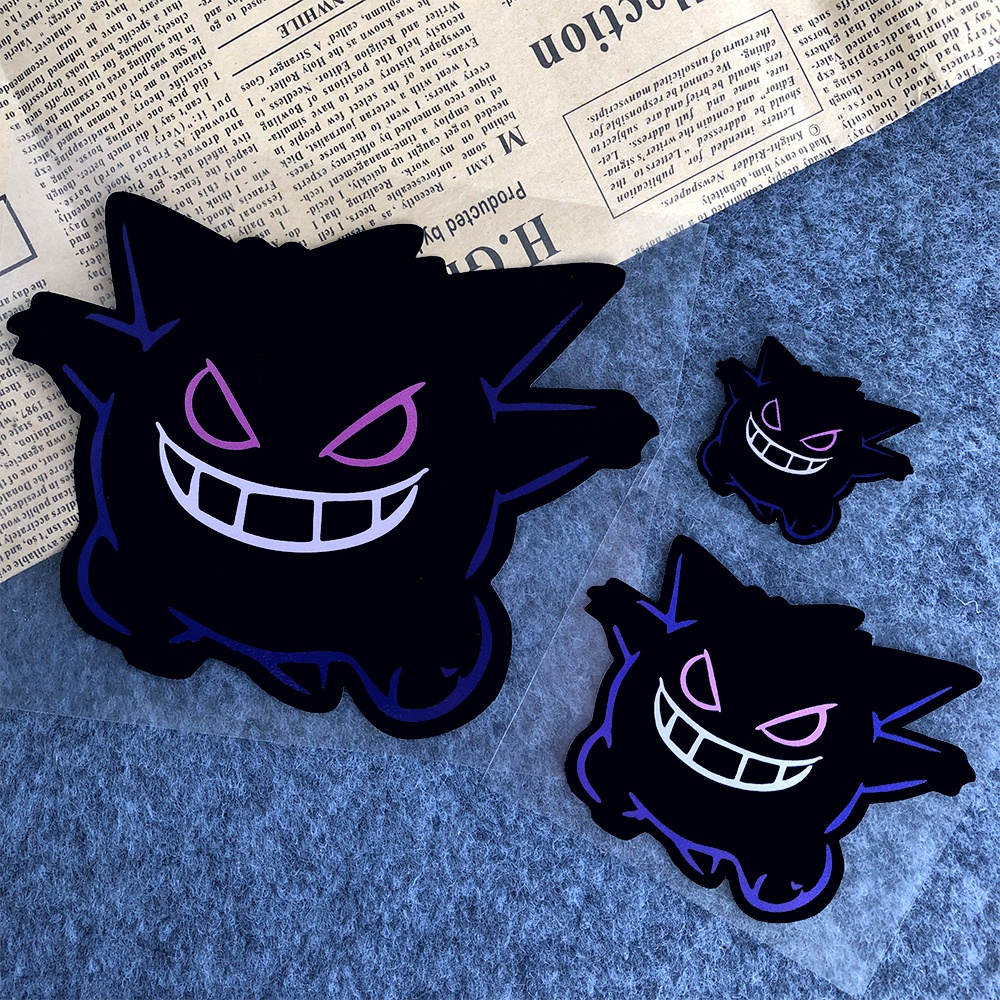JDM Anime Cartoon Kawaii Evil Smiling Pokemon Gengar Reflective Car ...