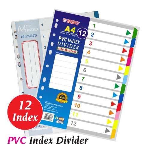 PVC Index Divider | PP Index Divider | Plastic Index Divider | 5tabs ...