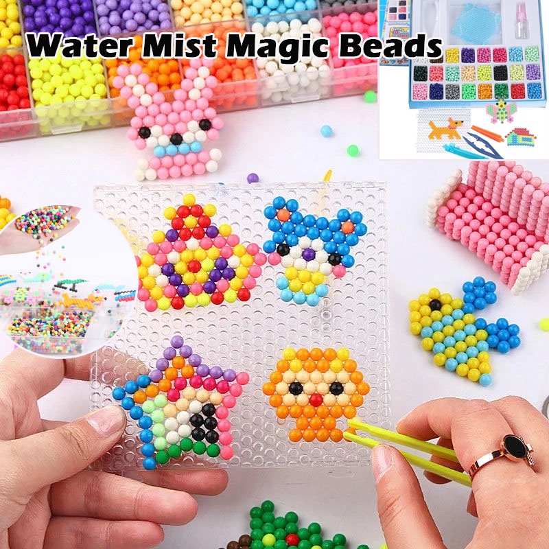 3D Water Mist Magic Beads with Accessories Set Handmade DIY Drops ...