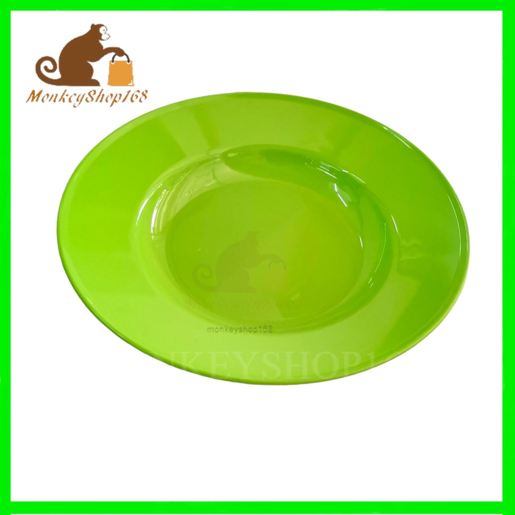 Plate Deep Green Colour 9" Made In Malaysia Pinggan Makan Dalam 1PCS ...