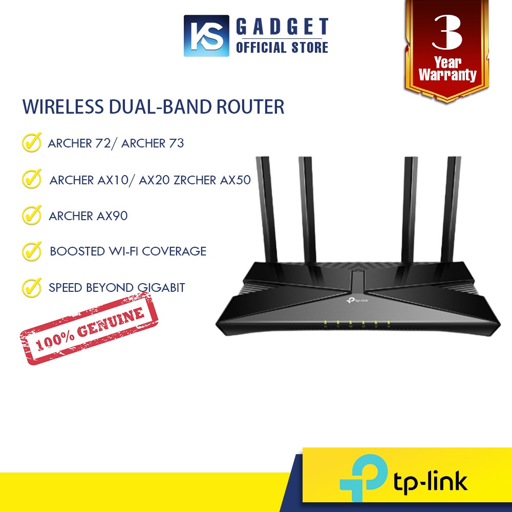TP-LINK ARCHER AX10 / AX20 /AX 50/ AX72 / AX73 / AX90 SERIES Tri-Band ...