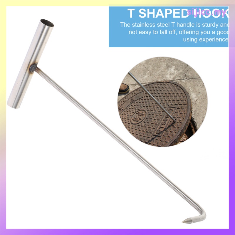 Heavy Duty Hooks Hanging Manhole Cover Well Lid Lifter Sewer sijicc.my ...