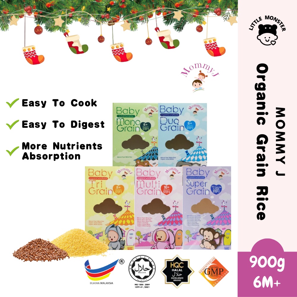 Mommy J MommyJ Halal Baby Rice Organic Beras Baby 6 Bulan 8M+ 10M+ 18M ...