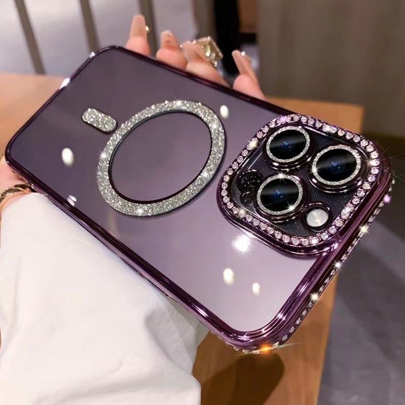 iPhone 11 12 13 14 Pro max casing i phone 14 pro max Luxury rhinestones ...