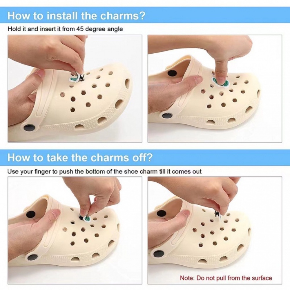 Croc charm aksesori 洞洞鞋配饰 Croc jibitz Jbz croc kasut Jibitz Charm croc ...